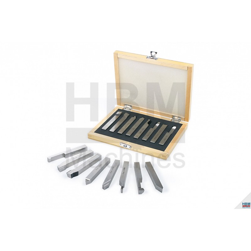 Jeu 8 outils HSS 12x12 mm - 00250 - MACHINES ET OUTILS-FRANCE